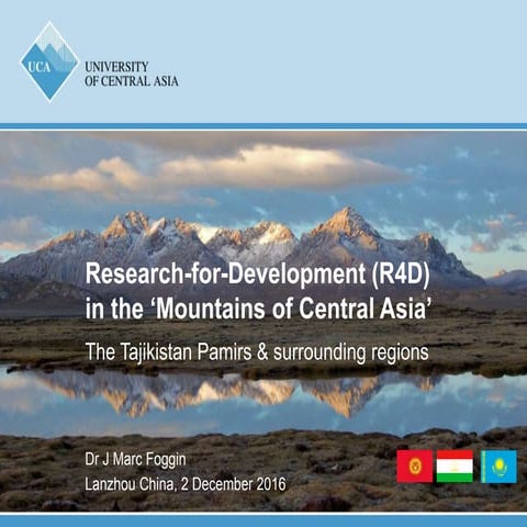 Development Research in the Mountains of Central Asia | PDF | Asia ...