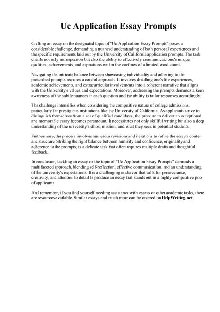 Sample College Transfer Essay | PDF