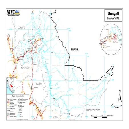 Mapa vial del departamento de Ucayali | PDF
