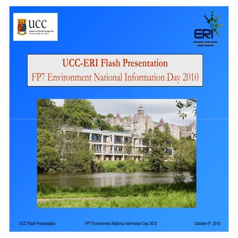 UCC Environmental Research Institute: Overview and Contact Points | PDF