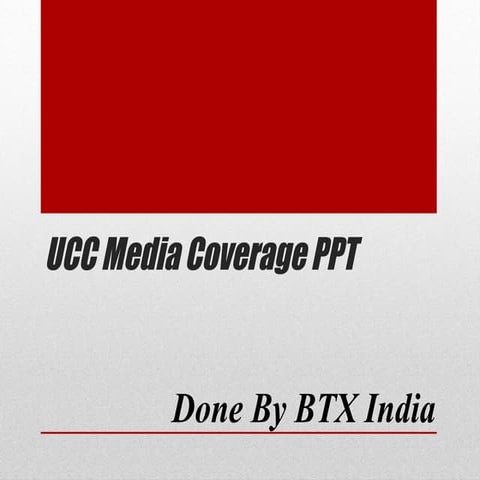 UCC Media Coverage 2025 - UEI Global Education | PPTX