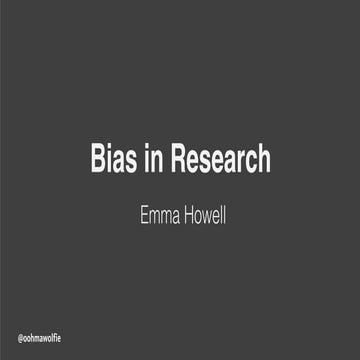 Bias in Research | PDF