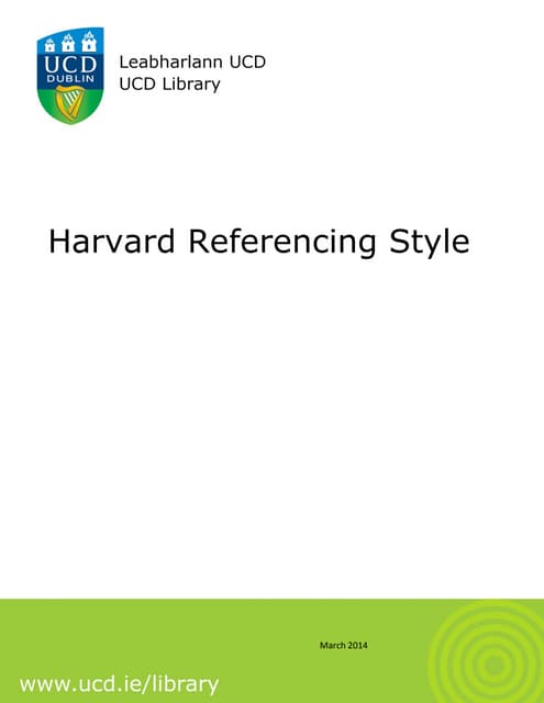 Harvard Referencing | PPT
