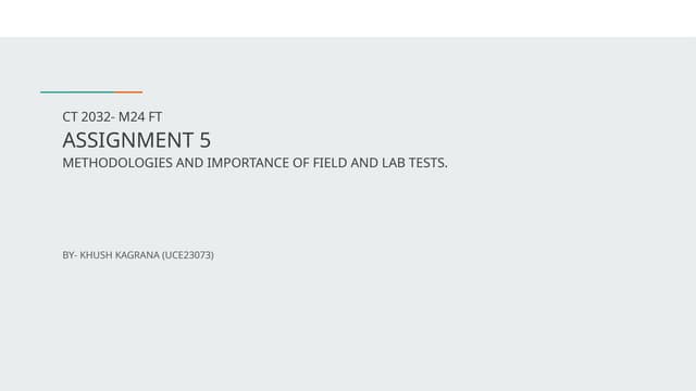 Ex 1 water content by oven dry method | DOCX