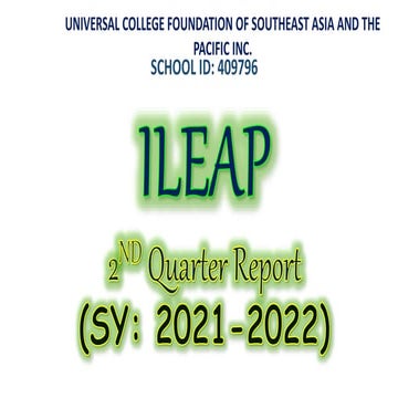 UCFSAP 2nd QUARTER ILEAP 2021-2022 -.pptx