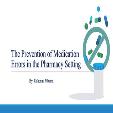 The prevention of medication errors PPT.pptx