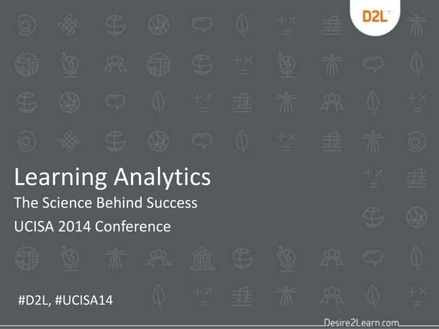 Ucisa Learning Anaytics Pre Conference Workshop Ppt