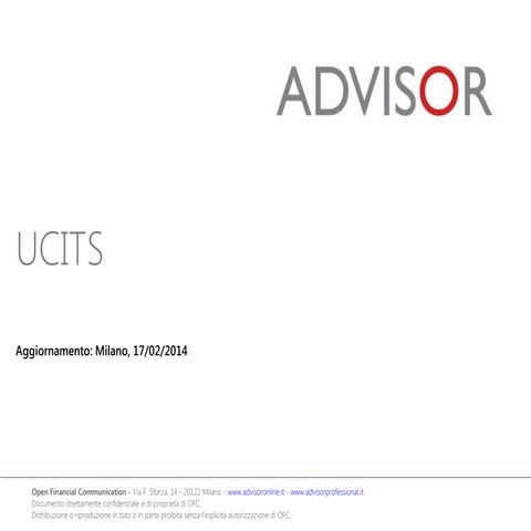 Ucits (III - IV - V) | PPT