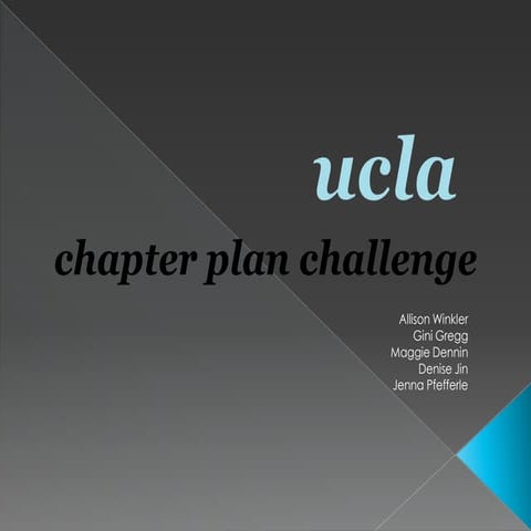 Chapter Plan Challenge — UCLA | PPT