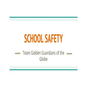 2018 Ambassador Leaders Community Action Plan - School Safety | PPT