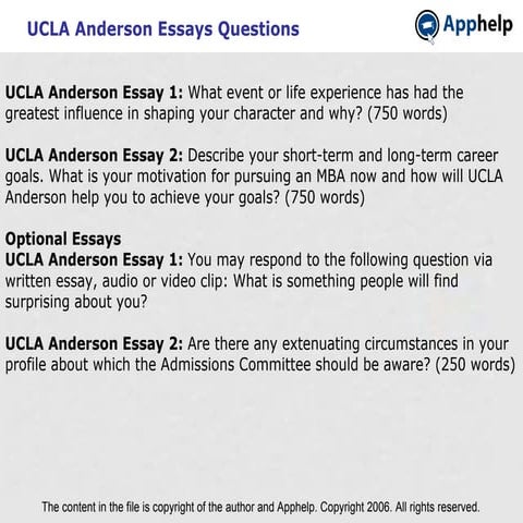Ucla anderson | PPT
