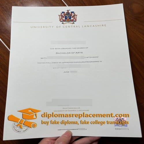 UCLan diploma, buy University of Central Lancashire degree | PDF