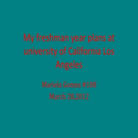 University powerpoint ucla | PPT