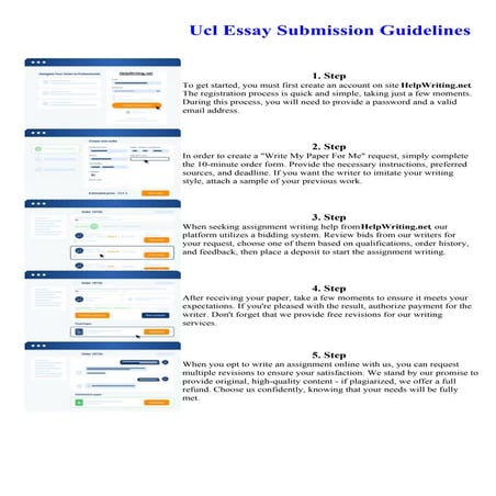 Ucl Essay Submission Guidelines | PDF