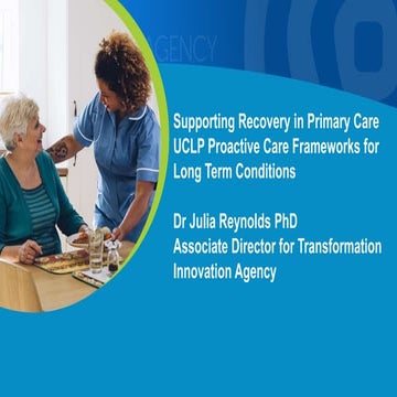 Introduction to Supporting recovery in Primary Care using Proactive ...