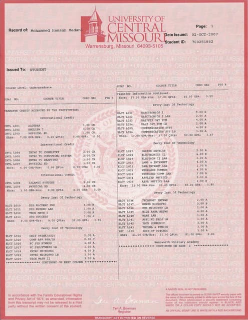 Devrys Diploma | PDF
