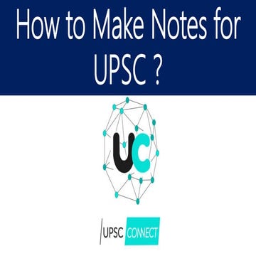 How to make Notes for UPSC IAS Exam ? Best Online Coaching Classes ...