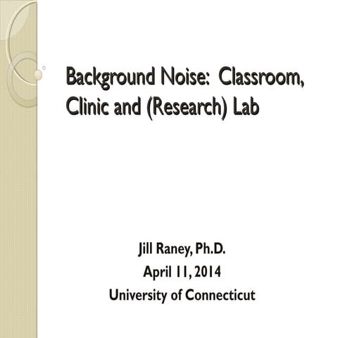 Inhabiting Learning Spaces. Shane Cryer. Ecophon | PPTX