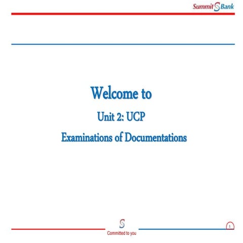 Ucp unit 2 examination of documents | PPT
