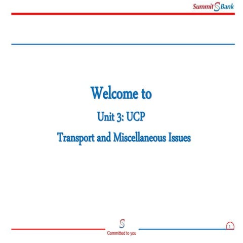 Ucp unit 3 transport and misc issues | PPT