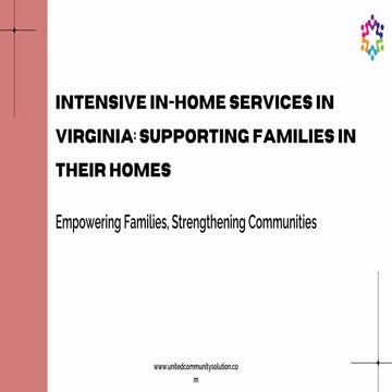 Intensive In-Home Services in Virginia: Supporting Families in Their ...