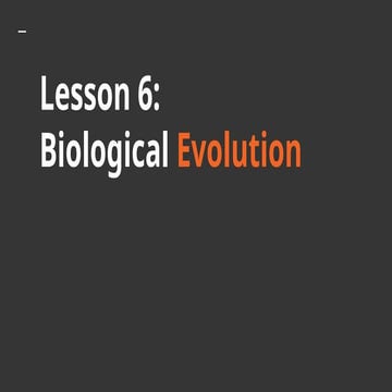 UCSP - BIOLOGICAL EVOLUTION and CULTURAL EVOLUTION | PPTX