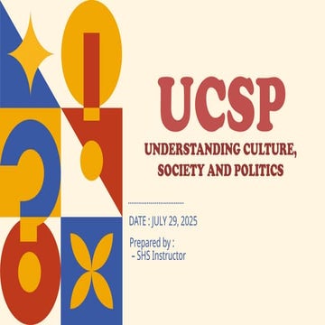 UCSP-CULTURAL-NORMS.SHS SUBJECT COREUCSP | PPTX