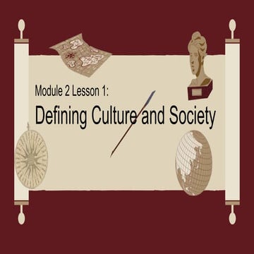 grade 12 ucsp defining culture and society | PPTX