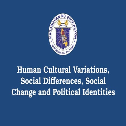 Lesson 1 human cultural variation, social differences, social | PPTX