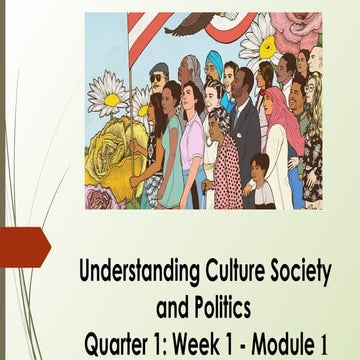 UCSP Chapter A - Starting point for the understanding of culture ...