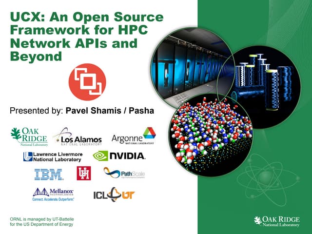 Ucx An Open Source Framework For Hpc Network Apis And Beyond Ppt 7117
