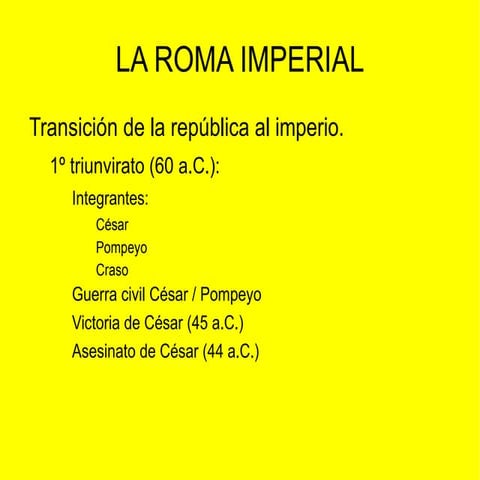 LA ROMA IMPERIAL | ODP