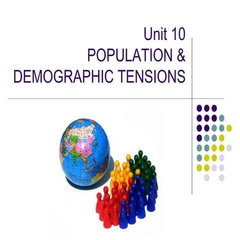 Unit 10. Population & demographic tensions | PDF