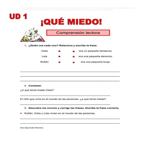 Ud1 que miedo_actividades | PDF