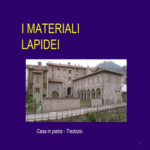 UD2 materiali lapidei | PPT