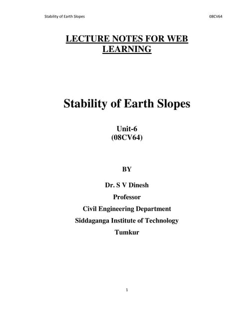 Geotechnical Engineering-II [Lec #28: Finite Slope Stability Analysis ...