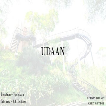 UDAAN.pptx for landscape design architecture year 3 | PPTX