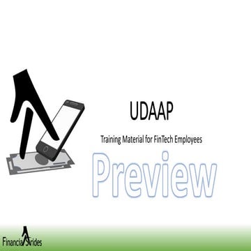 UDAAP training preview | PPTX | Financial Regulation | Economy