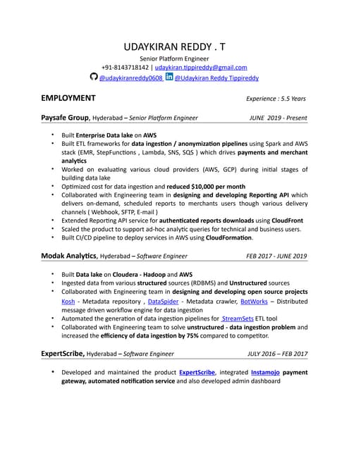 RamakantMoka_Resume | PDF | Computer Software and Applications | Computing