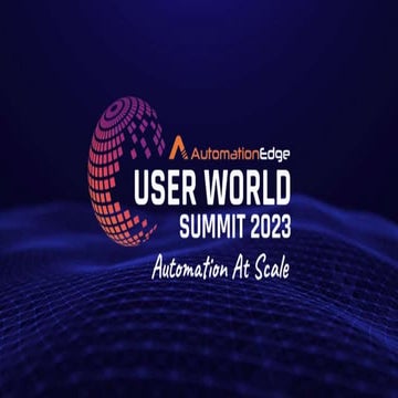 Enabling Customers to Take Automation at Scale | PPT