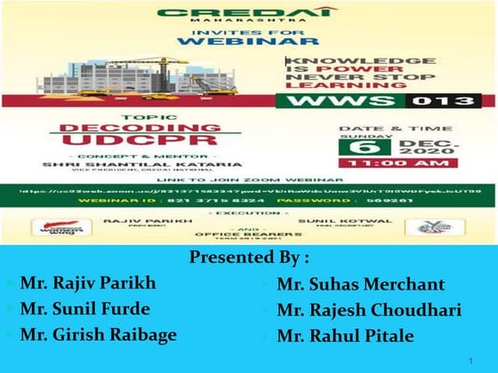 DCR - Development Control Regulations - Professional Practice - Architecture - NIT Trichy | PDF