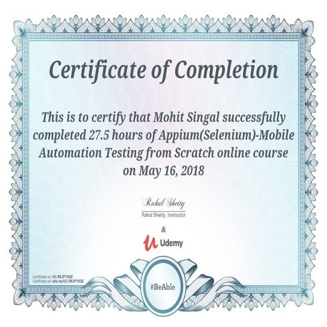 Appium Selenium Mobile Automation Testing From Scratch Ppt