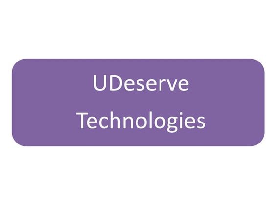 Udeserve technologies