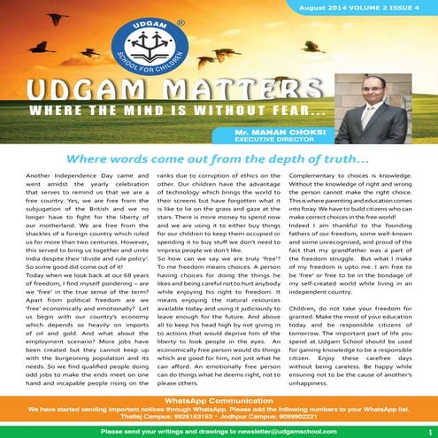 Udgam Matters July 2014 | PDF