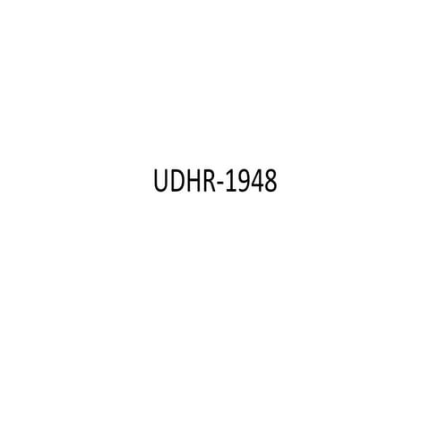 UDHR-1948 | PPTX