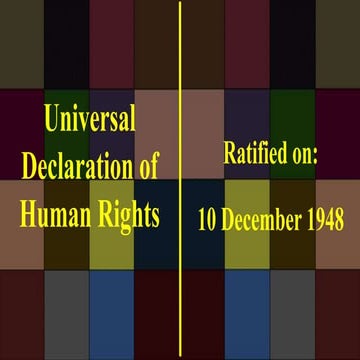 Universal Declaration of Human Rights (Child-Friendly Version) | PPTX