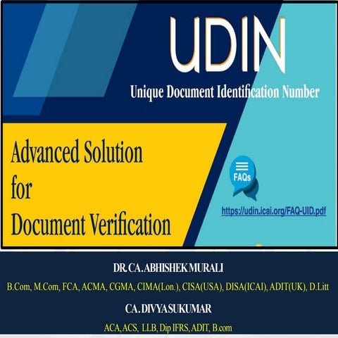 Udin ICAI for certification | PDF
