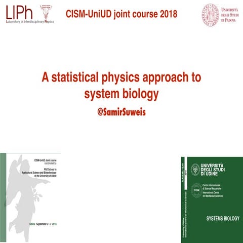 A statistical physics approach to system biology | PDF