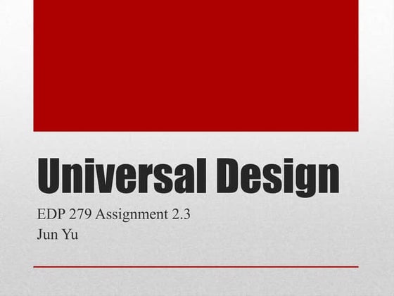 Universal design presentation | PPT