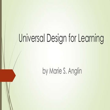 Universal Design for Learning | PPTX